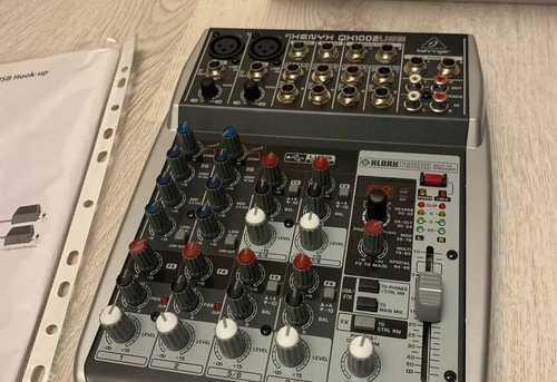 Микшер behringer xenyx QX1002USB