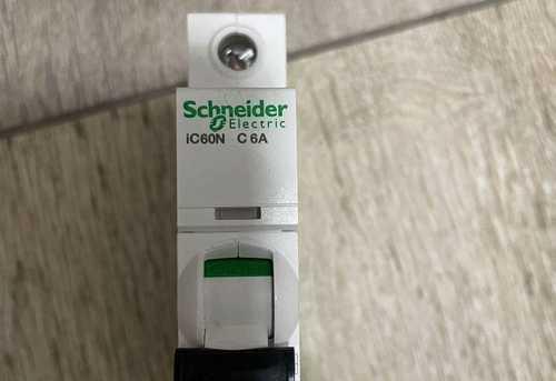 Автоматический выключатель 1П iC60N 6А Schneider