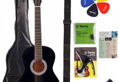 Акустическая гитара Terris TF-038 BK Starter Pack