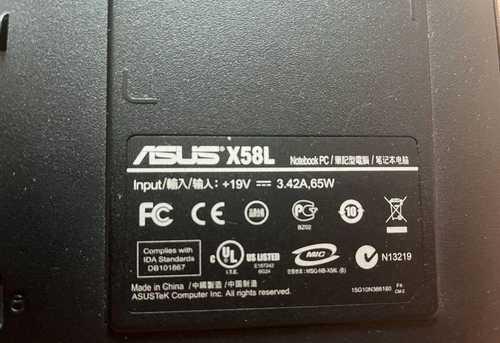 Продам ноутбук Asus X58L