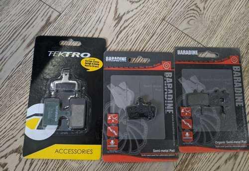 Тормозные колодки shimano, tektro, avid