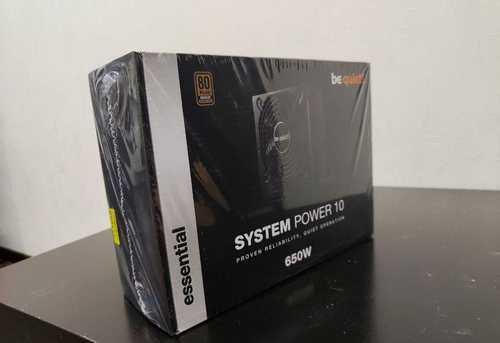 Be quiet system power 10 650w