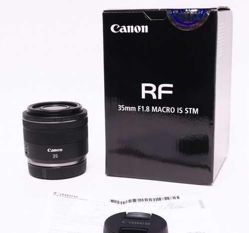 Объектив Canon RF 35mm f1.8 macro is stm (отл сост