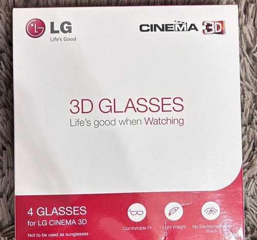 3D glasses очки lg