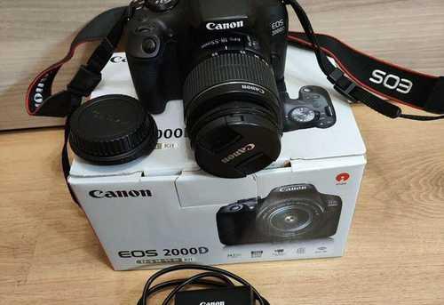 Фотоаппарат Canon EOS 2000d ef-s 18-55 iii kit