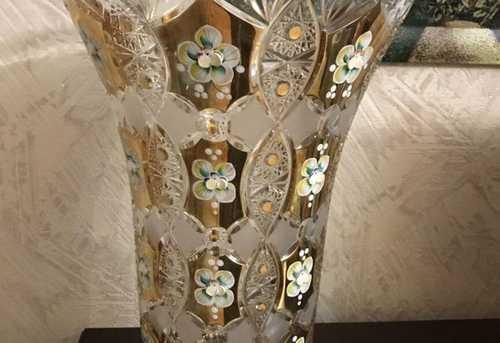 Большая хрустальная ваза, Богемия