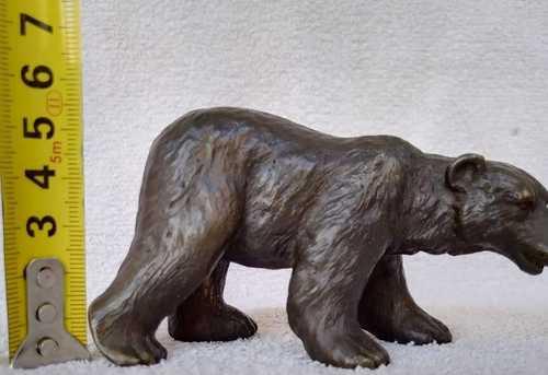 Статуэтка фигурка медведь Мишка бронза латунь