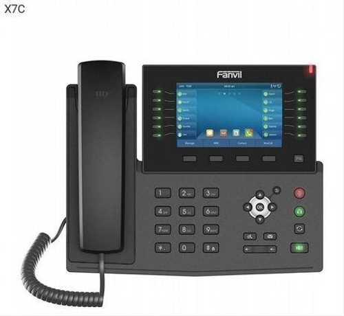 IP-телефон Fanvil X7C SIP Чёрный, X7C