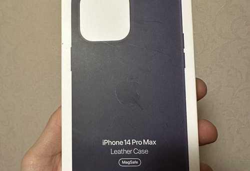 Чехол на iPhone 14 pro max кожаный оригинал