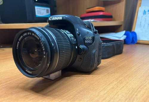 Продам зеркальный фотоаппарат Canon eos 600d