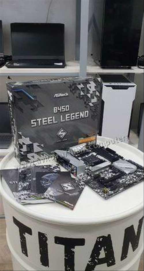 Материнская плата AsRock B450 steel legend