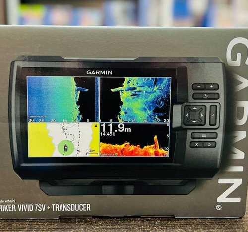 Эхолот Garmin Striker Vivid 7sv с трансдьюсером