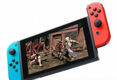 Приставка Nintendo switch с купленными играми