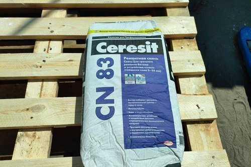 Быстротвердеющая ремонтная смесь Ceresit CN 83 25