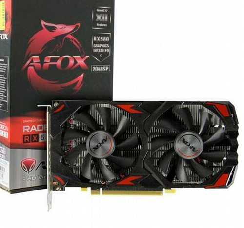 Видеокарта RX580 8GB afox afrx580-8192D5H3-V3