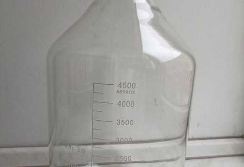 Бутылка стеклянная 5 литров мерная