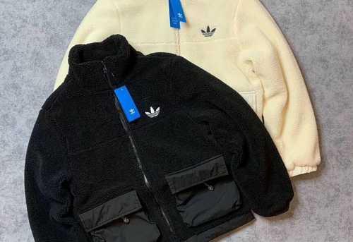 Двухсторонняя куртка барашек Adidas