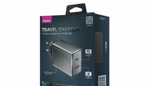 Сетевое зарядное устройство Olmio 2USB 6A 36W
