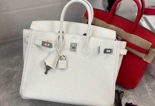 Сумка hermes birkin 25 red and white