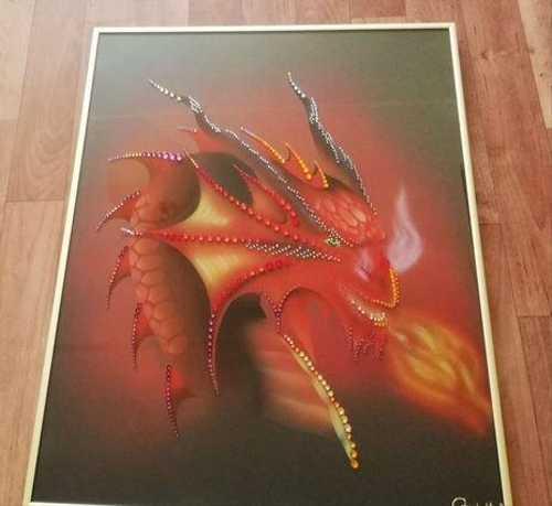 Картина Сваровски "Год дракона", цена по запросу