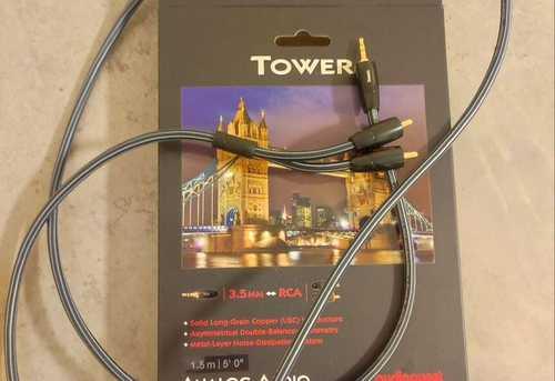 Кабель miniJack-2RCA AudioQuest Tower 1,5m