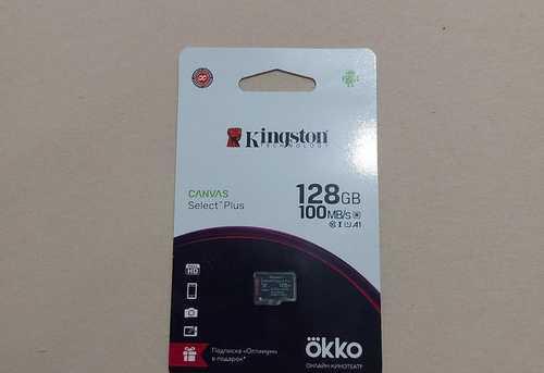 Карта памяти micro sd Kingston 128GB + Okko