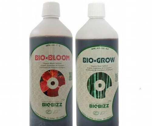 Комплект базовых удобрений BioBizz Grow+Bloom 1 л
