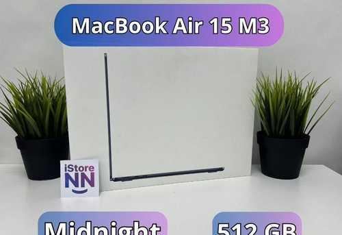 MacBook Air 15 (2024), 512 ГБ, M3 (8 ядер), RAM 8 ГБ, GPU 10-core
