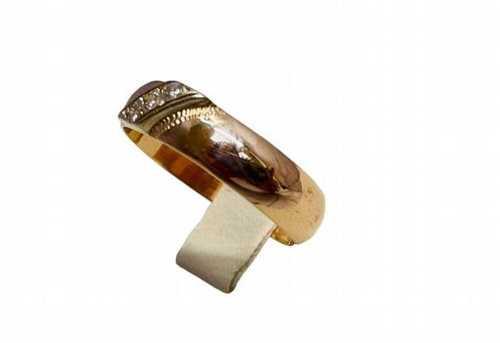 Кольцо золотое с бриллиантами 18 р-р (G113)