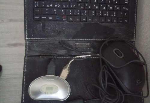 Чехол клавиатура мышь хаб переходник планшет