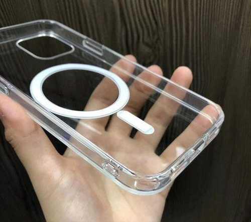 Чехол на iPhone 14 серии MagSafe Clear Case)