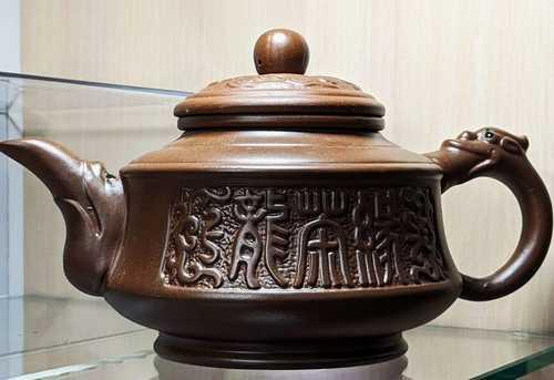 Чайник глиняный «Лесная тайна» с заварочной колбой