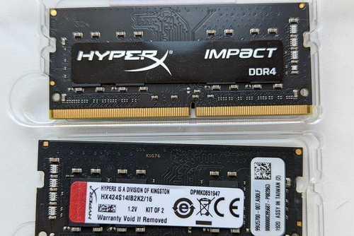 Оперативная память Kingston SO-dimm DDR4 16Gb (2x8