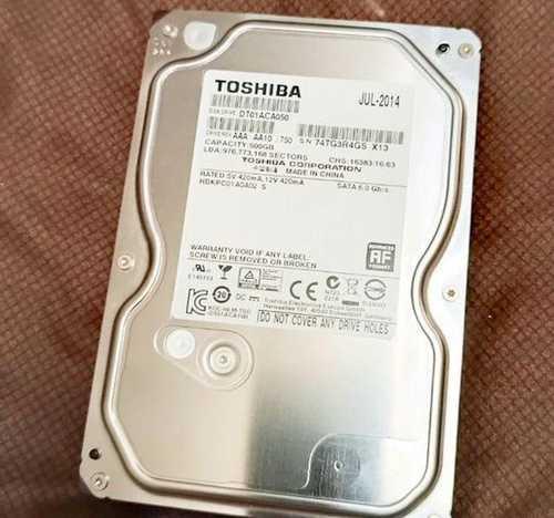 Жёсткий диск Toshiba 500gb