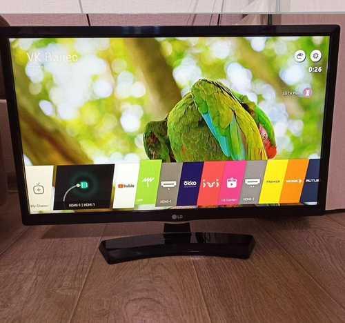 Телевизор LG 24 дюйма 61 см SMART TV Wi-Fi HD