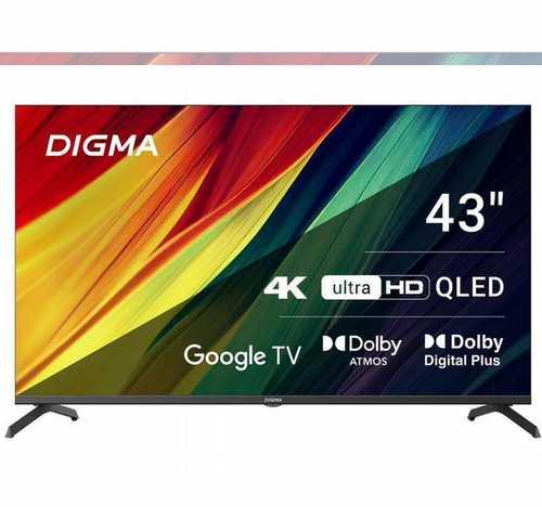 Телевизор Digma 43UQB31 qled, 4K Ultra HD, GooGleT