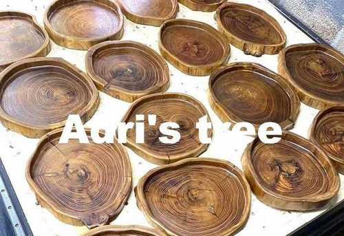 Деревянная посуда для подачи