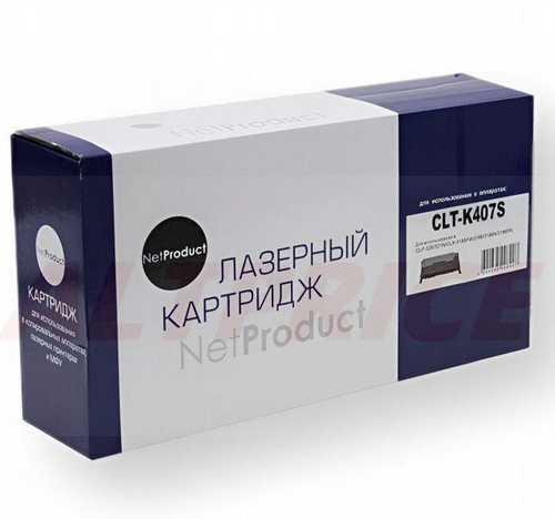 Картридж NetProduct CLT-K407S для Samsung, Bk, 1,5