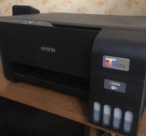 Epson мфу Струйное L3250 Wi-Fi (снпч), черный