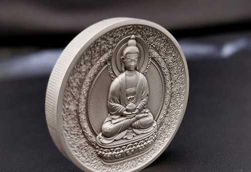 Монета "Амитаабха.Буддизм" 2 Oz Самоа в подарок