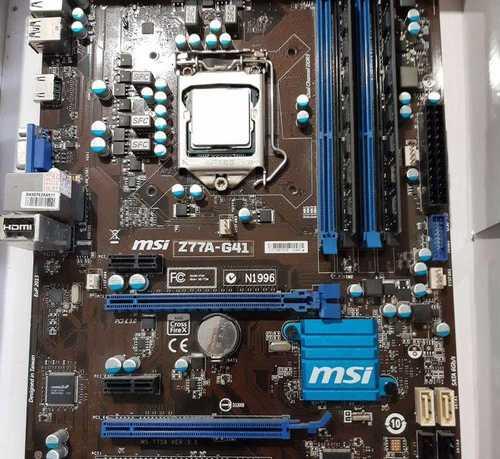 Комплект, msi Z77A-G41, Core i5-3570k, 16gb озу