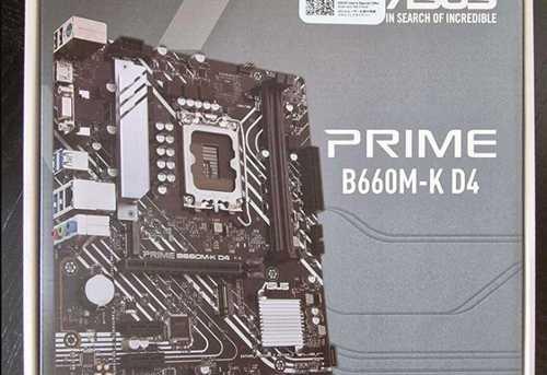 Материнская плата asus prime B660M-K D4