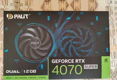 Видеокарта Palit RTX 4070 super dual