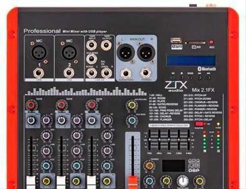 ZTX audio Mix 2.1.Fx микшерный пульт 2mono, 1stere