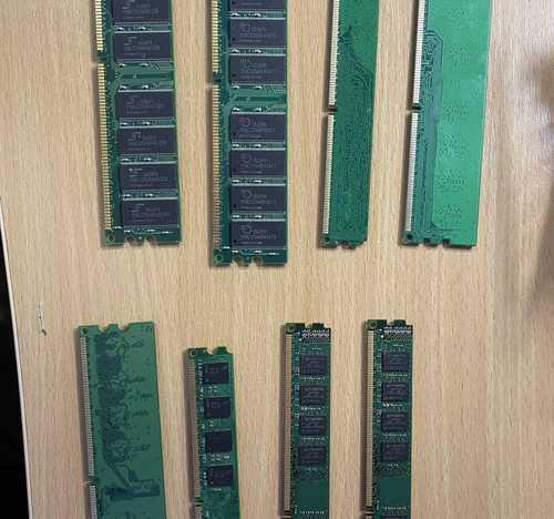 Оперативная память ddr3 14gb, ddr2 4gb и ddr1 1gb