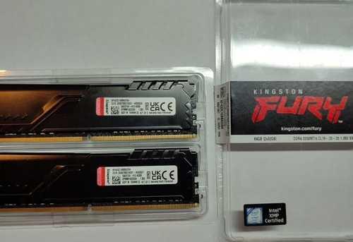 Модуль памяти DDR4 64GB (2*32GB) Kingston fury