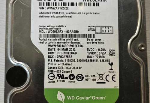 Жесткий диск Western Digital Green 2tb