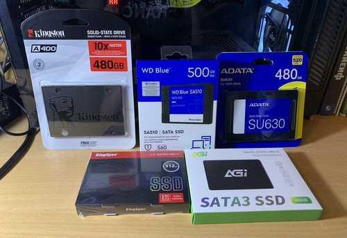 Ssd 480gb, 512gb новые