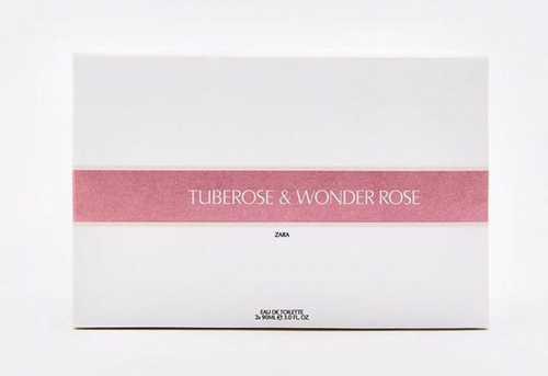 Туалетная вода zara tuberose + wonder rose 2X90 мл