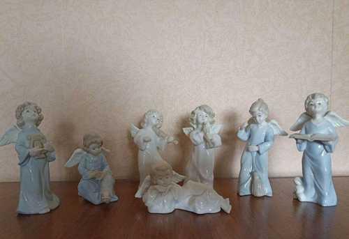 Фарфоровые статуэтки ангелы